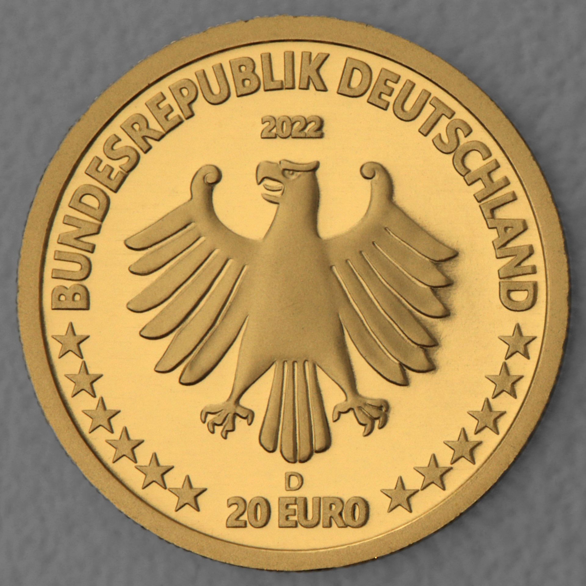 20 Euro Goldmünze "Rückkehr der Wildtiere" | Goldeuro Münzen aus ...