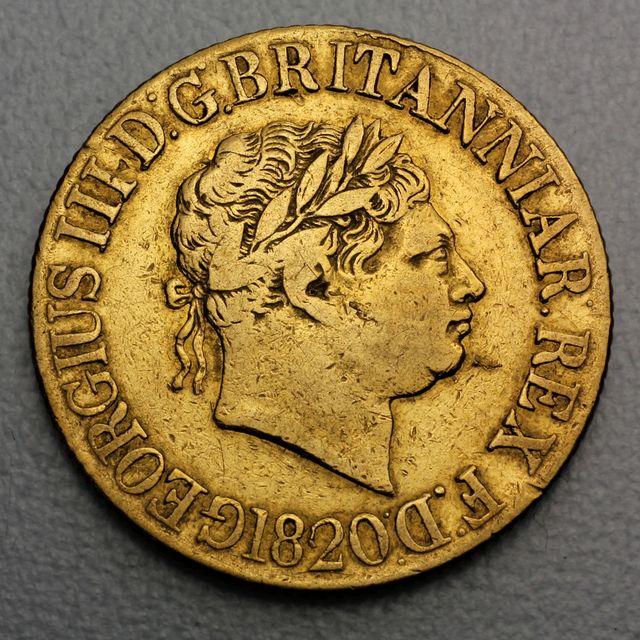 Georg III Sovereign Goldmünzen König George III England | ESG